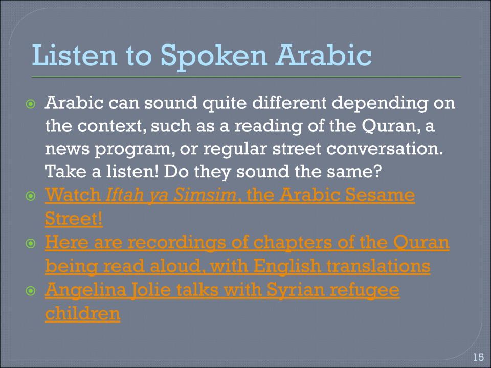 An Introduction to Arabic - TeachMideast