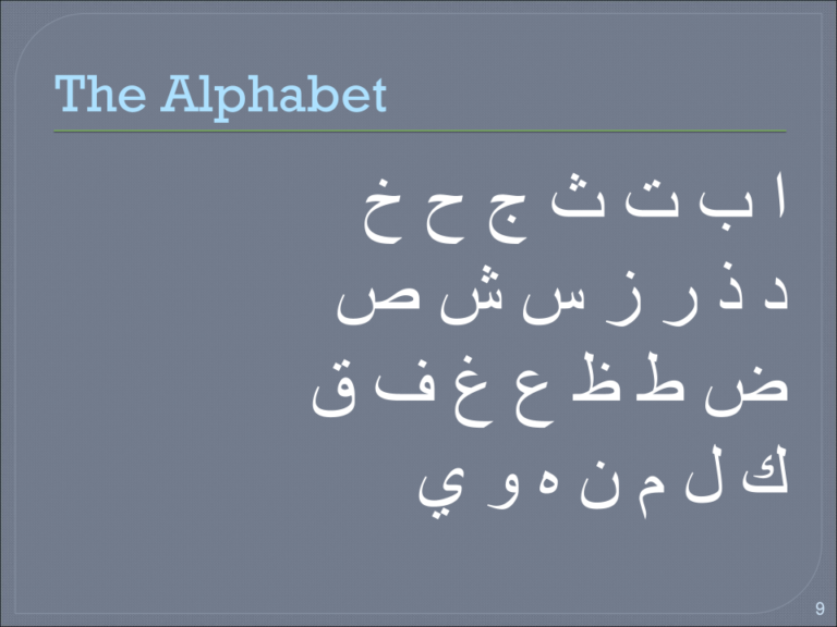 An Introduction to Arabic - TeachMideast